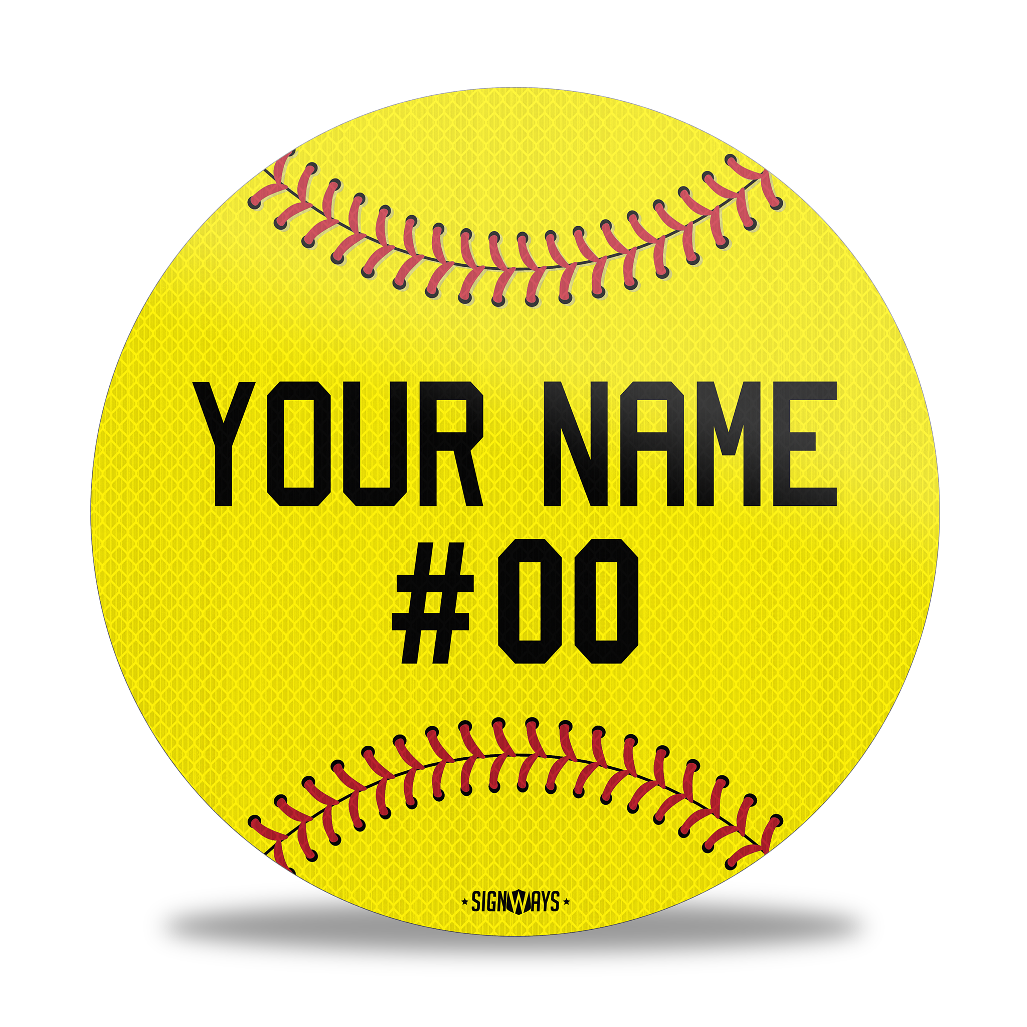 Softball Room Decor, Yard Signs | Personalized Name Sign, Custom Metal ...