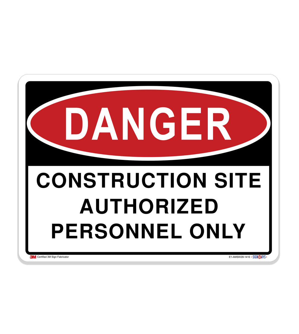 Interstate SignWays Construction Site Authorized Personnel Only Sign ...
